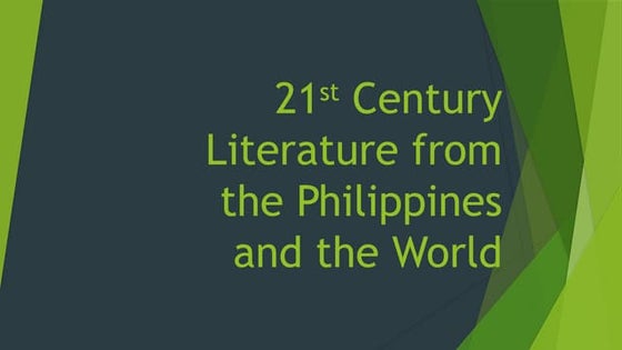 Differentiating 21st Century Literary Genres from Early Literary.pptx | Poetry | Books and ...