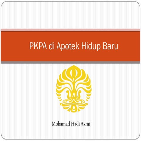 443483889-PPT-PKPA-apotek pelayanan menejemen | PPT