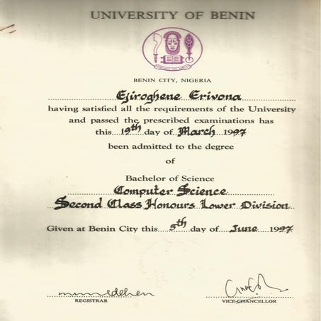 UNIVERSITY DEGREE AND OTHER CERTS | PDF