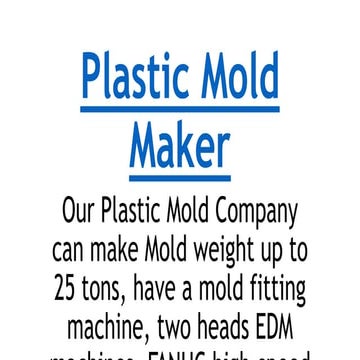 plastic mold maker | PPTX