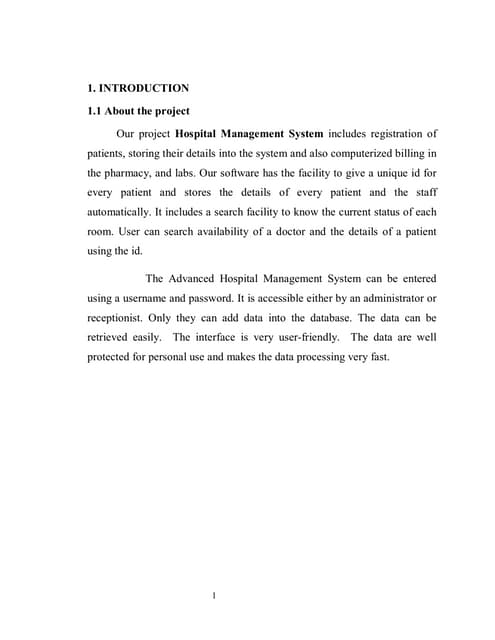 PATIENT MANAGEMENT SYSTEM project | PDF | Healthcare Industry | Industries