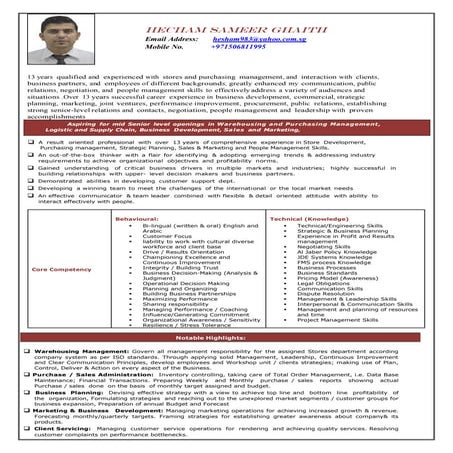 Hecham resume - CV | PDF