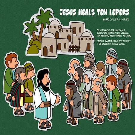Story Of The Ten Lepers Lds Clipart