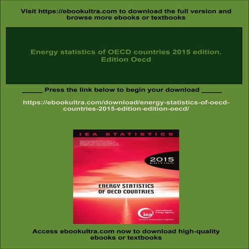 Energy statistics of OECD countries 2015 edition. Edition Oecd | PDF