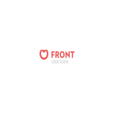 Front New User Guide | PPT
