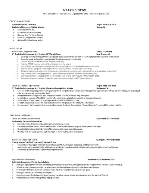 Simone's Resume Complete Template | PDF