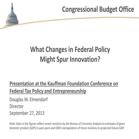 What Changes in Federal Policy Might Spur Innovation? | PDF