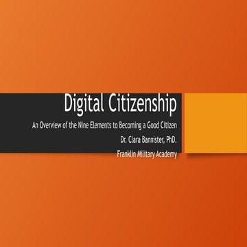 Digital citizenship powerpoint | PPTX