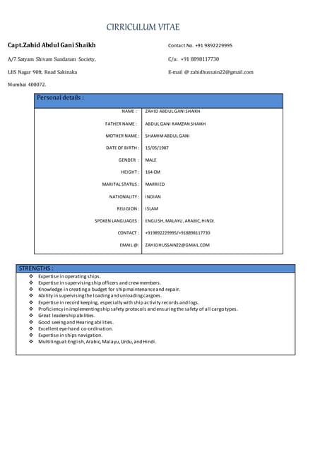 shahani's resume | PDF