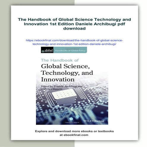 The Handbook of Global Science Technology and Innovation 1st Edition Daniele Archibugi | PDF