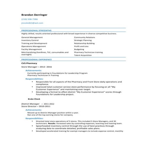 Auto Body Shop Manager | DOCX