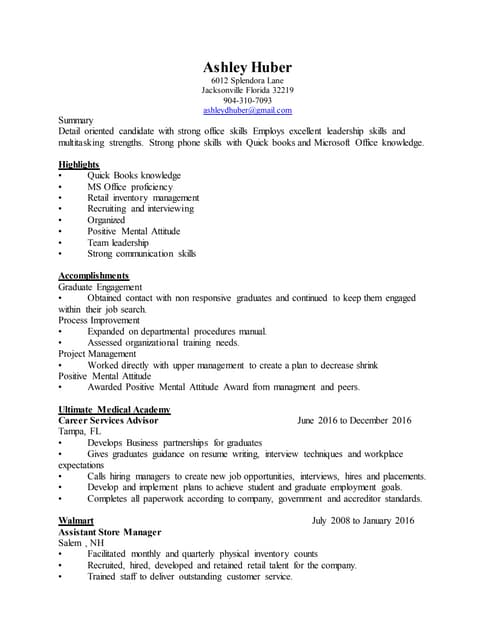 Resume Updated 2017 | PDF