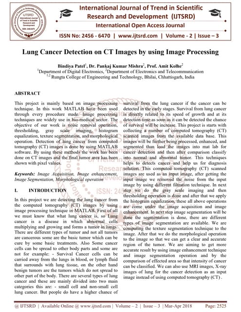 Irjet Lung Cancer Detection Using Glcm And Convolutional Neural