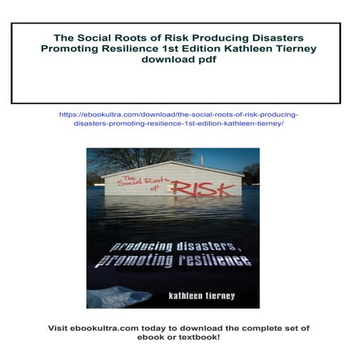 The Social Roots of Risk Producing Disasters Promoting Resilience 1st ...