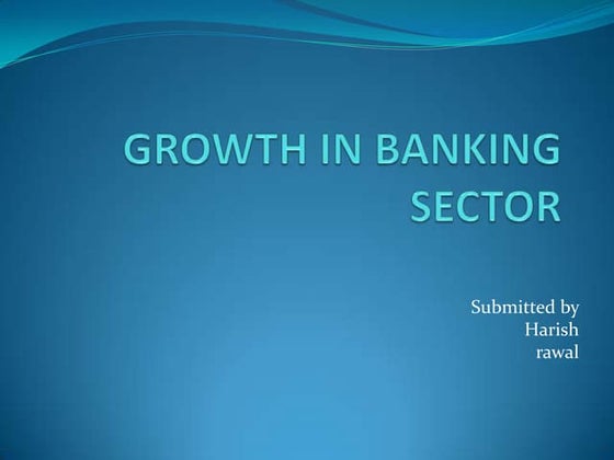 INTRODUCTION TO BANKING | PPTX