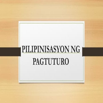 Ang Pilipinasyon ng Pilipinas powerpoint presentation for Elementary ...