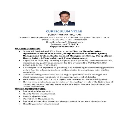 Subrat Kumar Pradhan | PDF