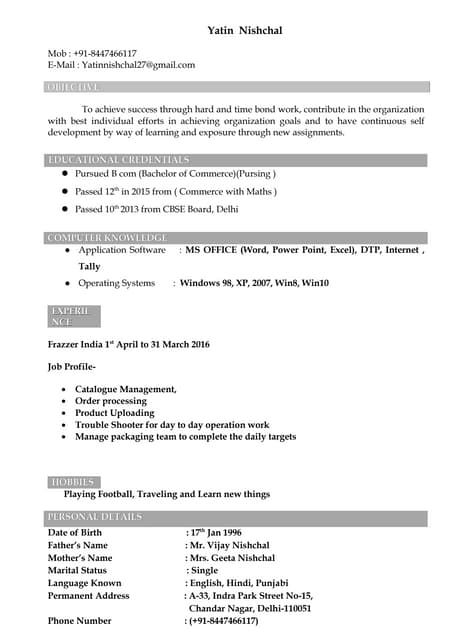 CV Rajat kansal B.Tech | Resume Writing and Advice | Job Search