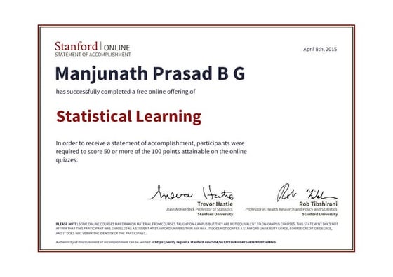 Statement of Accomplishment | PPT