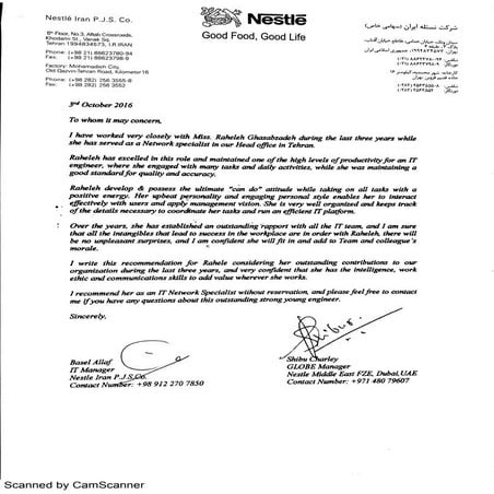 Recommendation Letter 1 | PDF