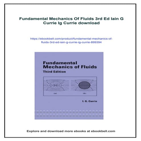 Fundamental Mechanics Of Fluids 3rd Ed Iain G Currie Ig Currie | PDF