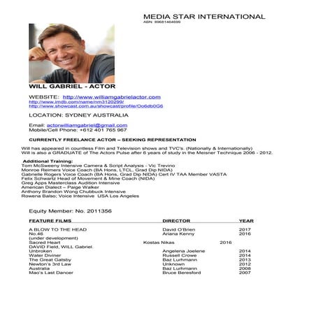 RESUME WILL 2016 new | PDF