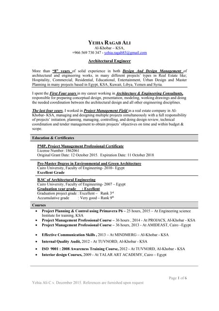 Hina Gazi resume 2015 | PDF