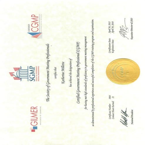 SGMP CGMP certificate 2015 | PDF