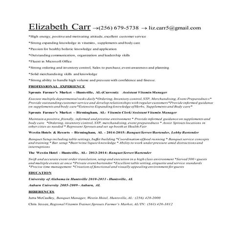 Liz Carr Resume 5-2-16 | DOCX