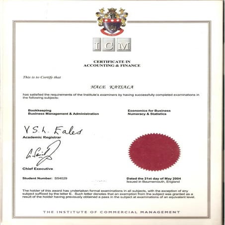 ICM Accounting and Finance certificate | PDF | Business Accounting ...