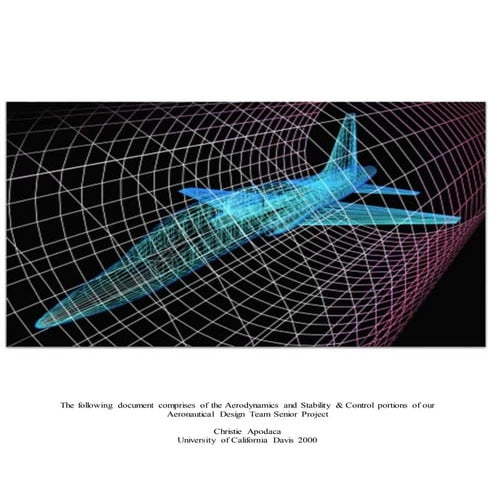 Aero Design Project-Aerodynamics and Aircraft Stability & Control | DOCX