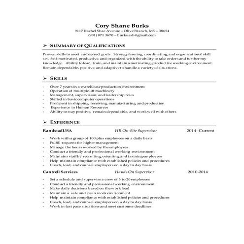 Casey Resume | DOCX