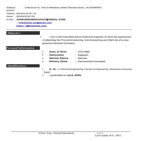 cv-ramez-2016 new | PDF