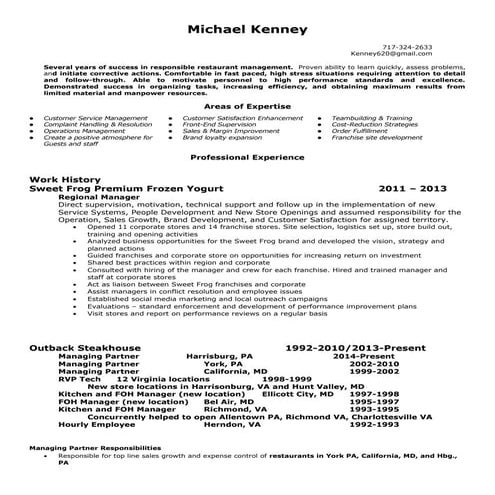 MDK Resume 2015 | DOC