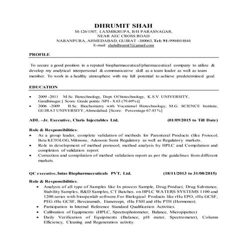 Dhrumit Shah (CV-ADL) | DOCX