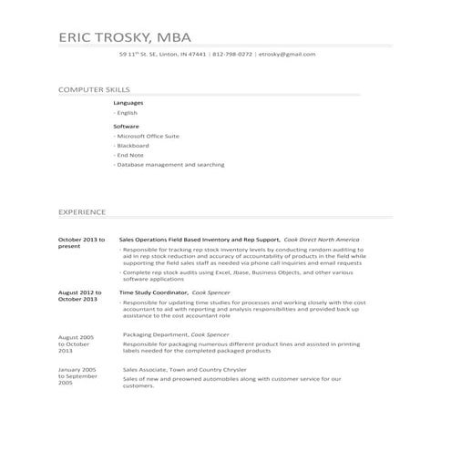 Andy Tipton resume | DOCX
