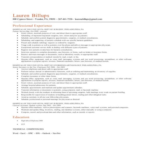 Tatiana Prado Resume Updated January 2016 | DOC