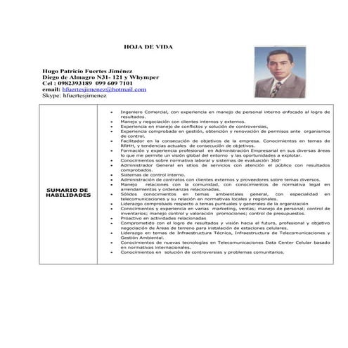 cv hugo fuertes jiménez | DOC