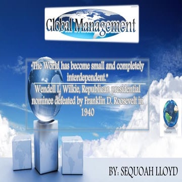 Global Management Presentation | PDF