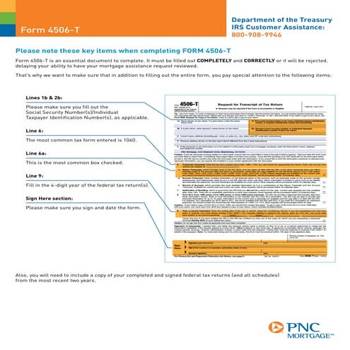4506 t request-for_transcript_of_tax_return_PNC SHORT SALE | PDF