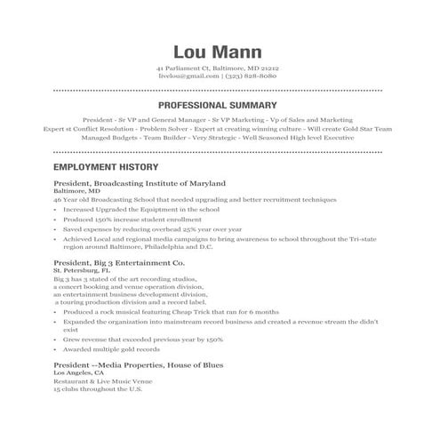 Derek Pearson Resume | PDF