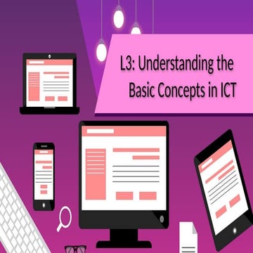 Understanding the basic concepts in ict | PPTX