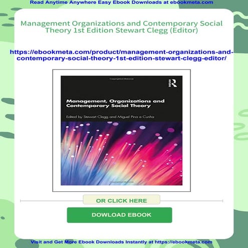 Management Organizations and Contemporary Social Theory 1st Edition ...