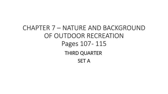 Grade 12 Module : Hope 3 Recreational Activities | PDF