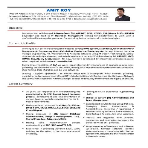 Bd jobs (currivulam vita (cv) | DOC