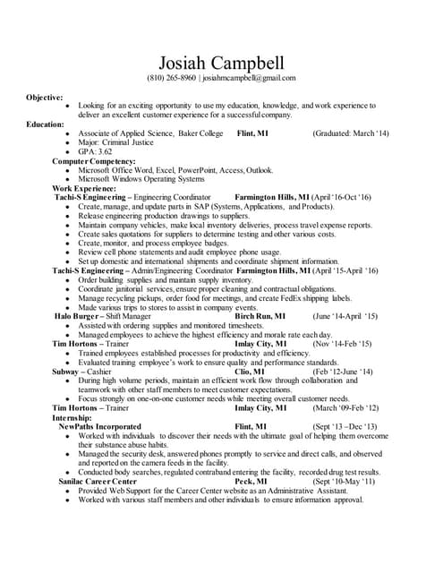 Resume CAPs | PDF
