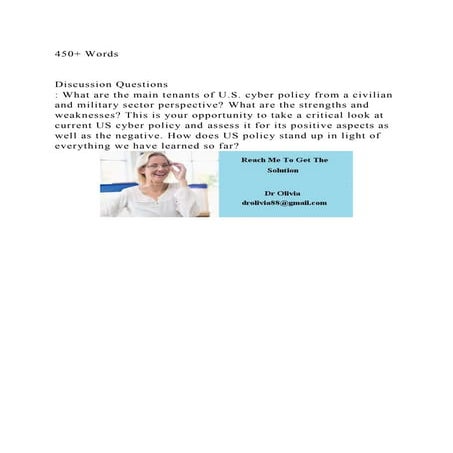 450+ WordsDiscussion Questions What are the main tenants of.docx