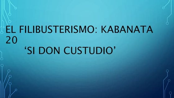 Kabanata 20: Ang Napapalagay (El Filibusterismo) | PPTX