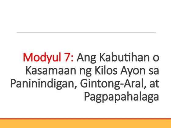 ESP Grade 10 Modules 7 and 8 | PPTX