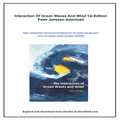 Interaction Of Ocean Waves And Wind 1st Edition Peter Janssen | PDF